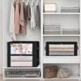 4-Pack Foldable Clothes Organizer Storage Bags with Large Clear Window ...