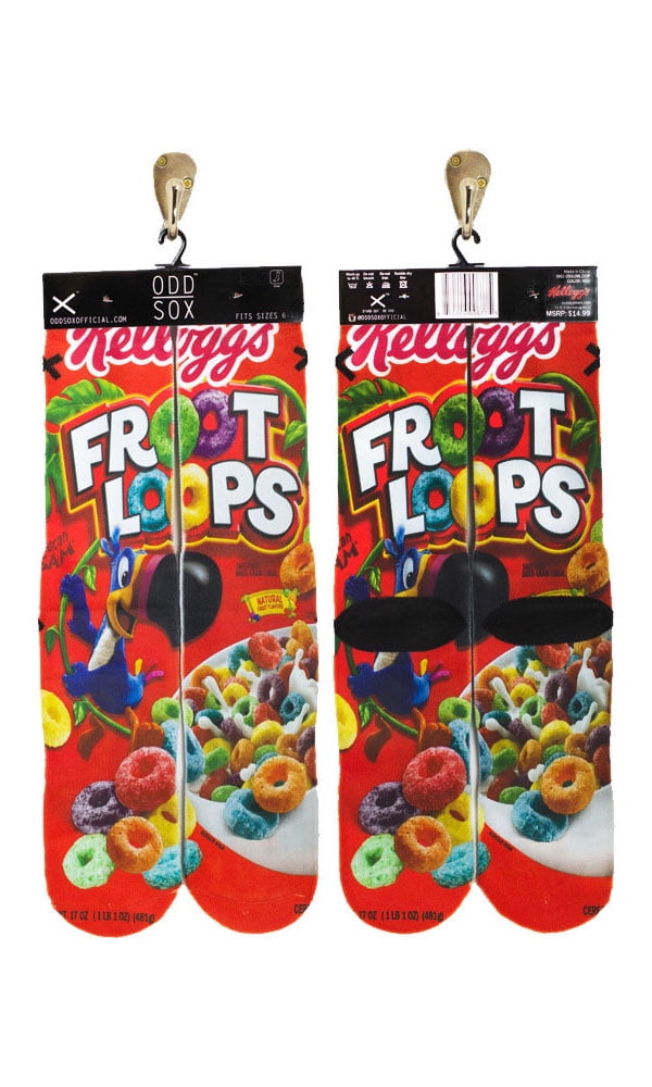 Odd Sox Froot Loops Unisex Socks, Size 6-13 - Walmart.com