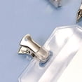 30 Pcs 20x8mm Silver Small Metal Clips, Non-slip Clips with Rubber ...