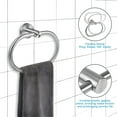 LAMIRO Hand Towel Ring,Brushed Nickel Stainless Steel Bathroom Hand ...