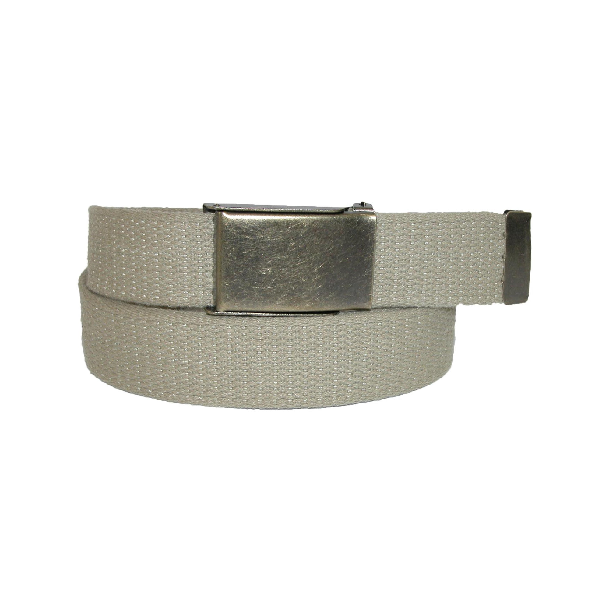 Click here for Ctm Fabric Belt With Brass Flip Top Buckle (Mens B... prices