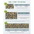 15LB Natural River Rocks for Plants, 1-2.2'' Mixed Color Decorative ...