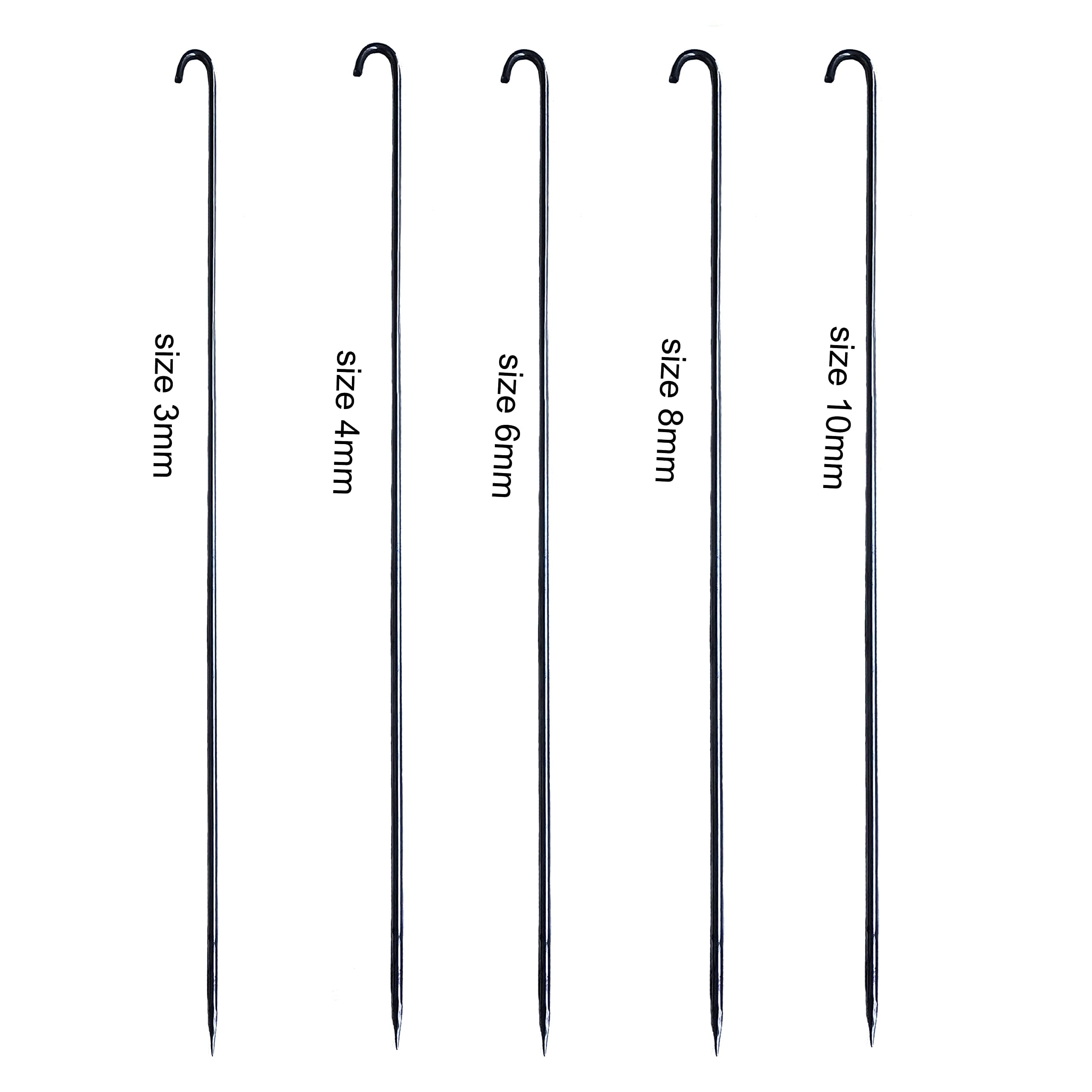 Metal Skewers, 39" in Length, Kebab/BBQ/Tandoor 10 mm Thickness : Mild ...