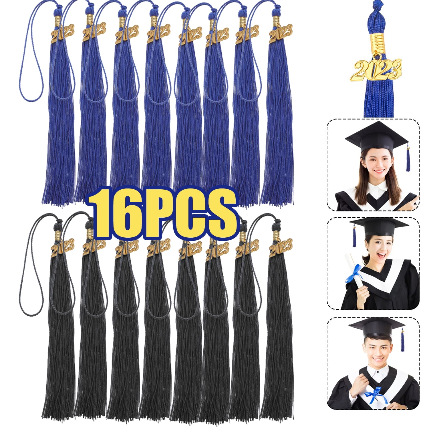Graduation Cap Blue Tassel