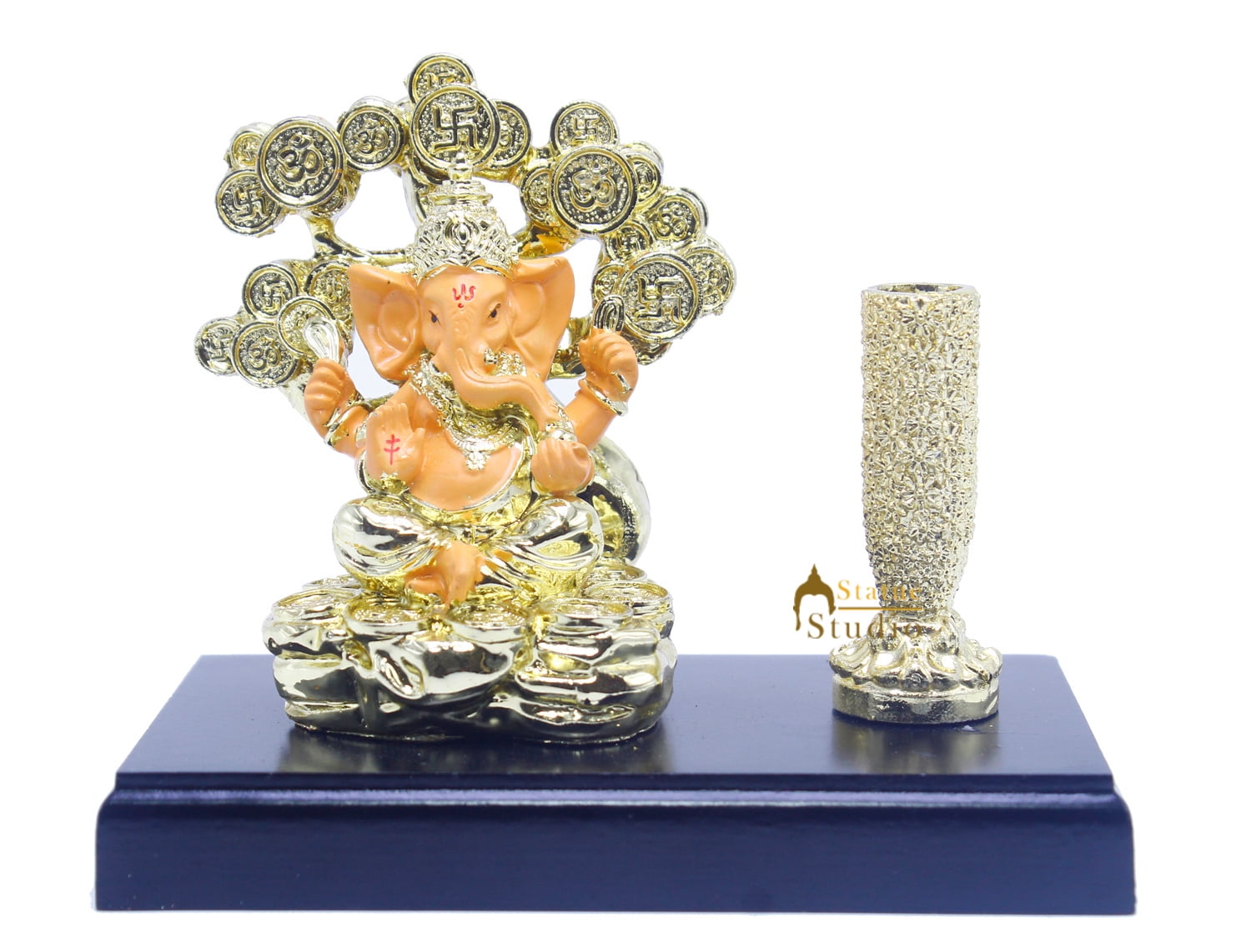 StatueStudio Indian Style Hindu God Ganpati With Pen Stand Statue ...