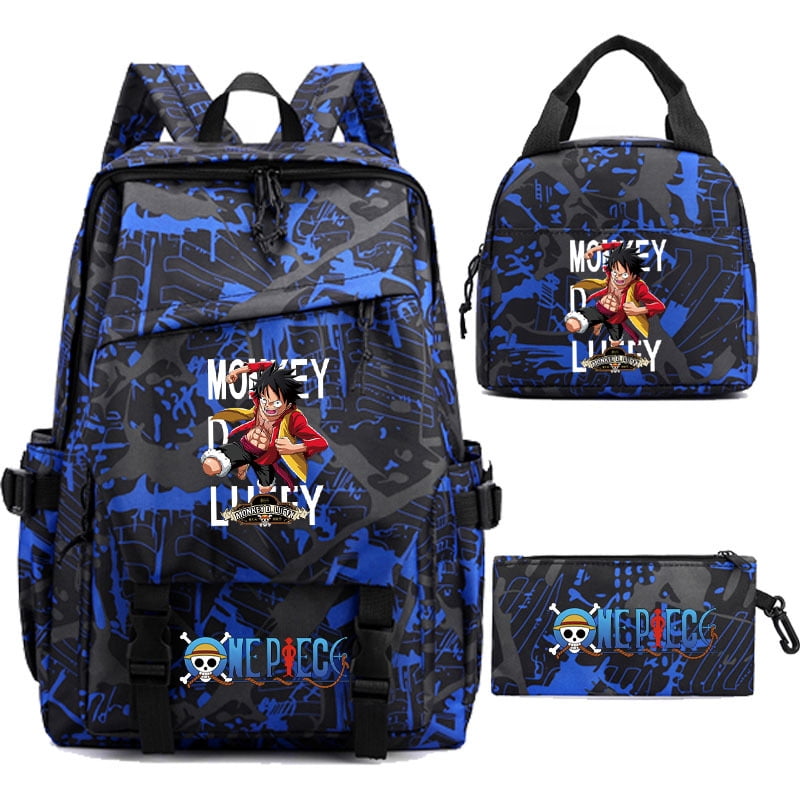 Click here for Yy One Piece Luffy Student Schoolbag Three-Piece G... prices