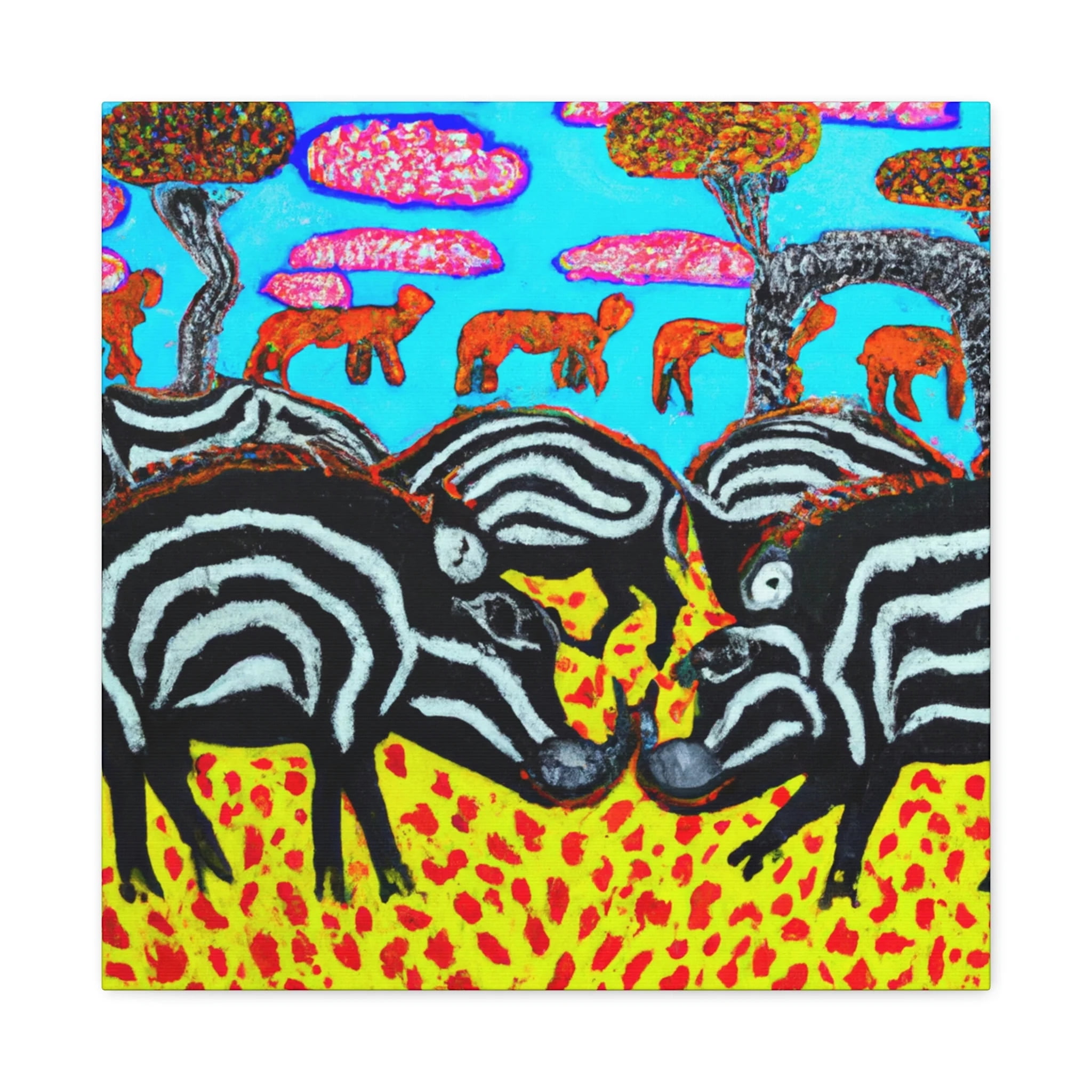 Peaceful Warthog Slumber - Canvas - Walmart.com