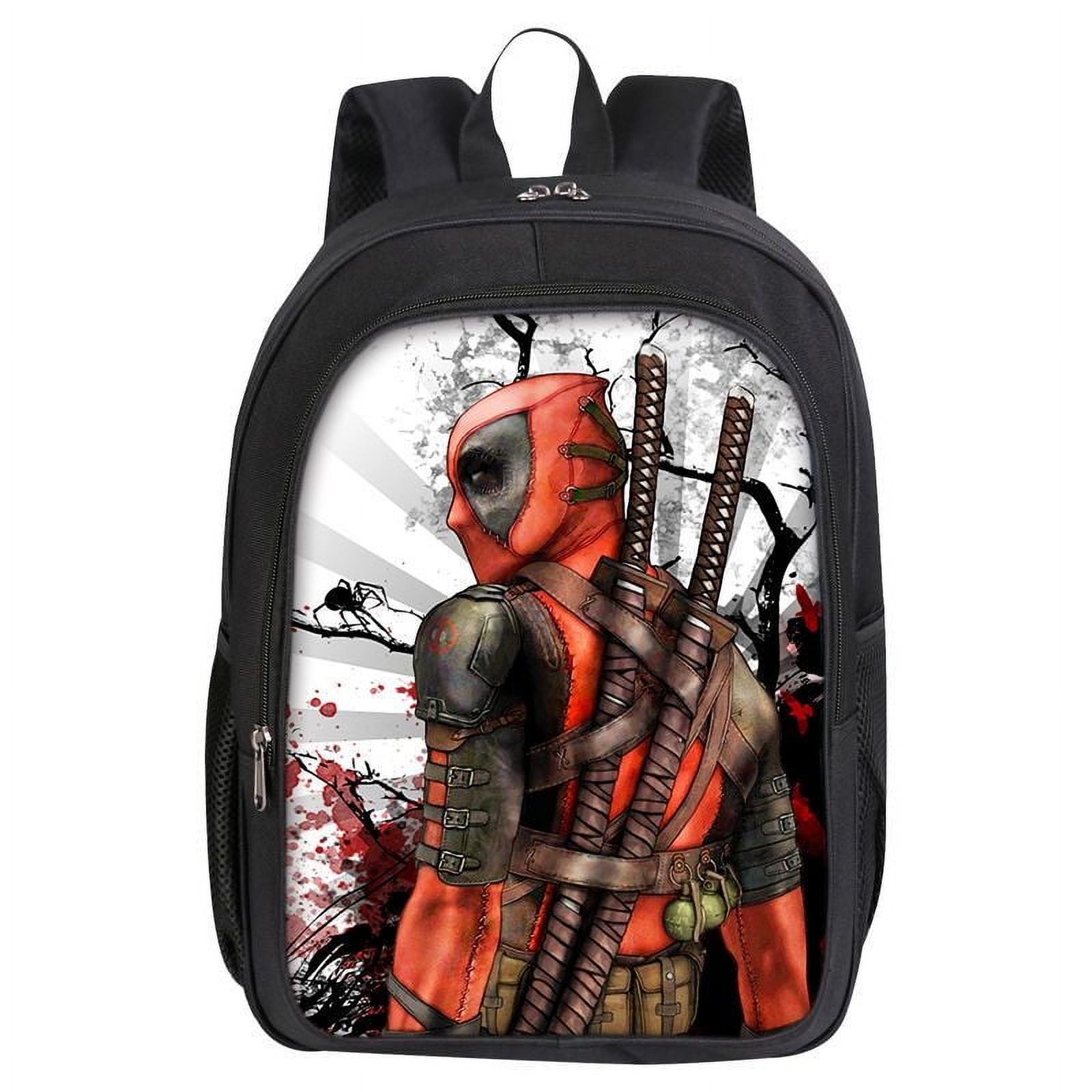 Mochila con dibujos animados periféricos de Marvel Deadpool para chico ...