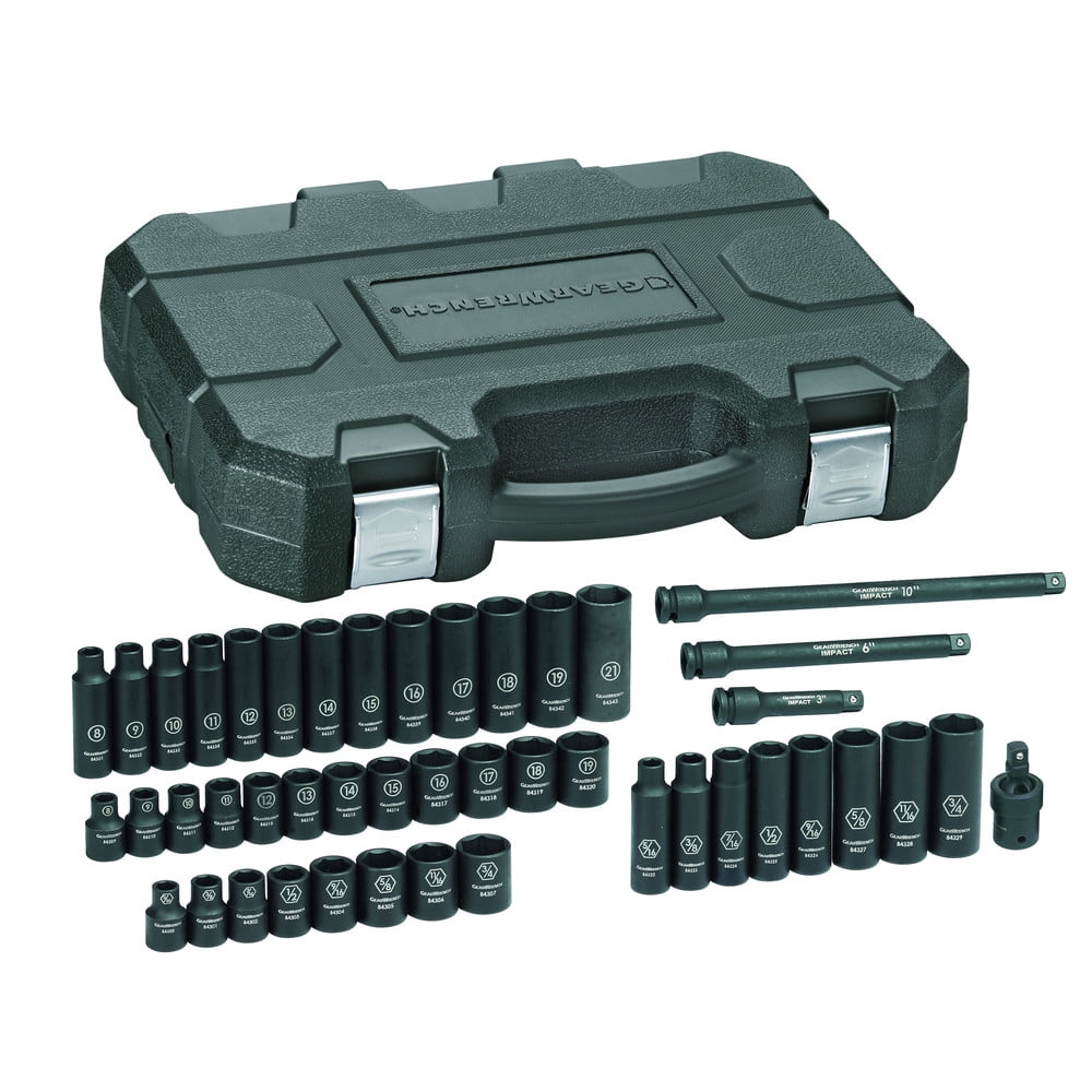 GearWrench 84916 44 Piece 3/8" Drive 6 Point Sae/metric Standard And ...