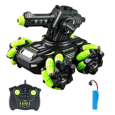 Rc Tank Shooting Water Bullets 180rotating Bomb Car 2.4ghz Remote ...