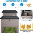 PETSCOSSET Mobile Chicken Coop on Wheels, Large Wooden Hen House with ...