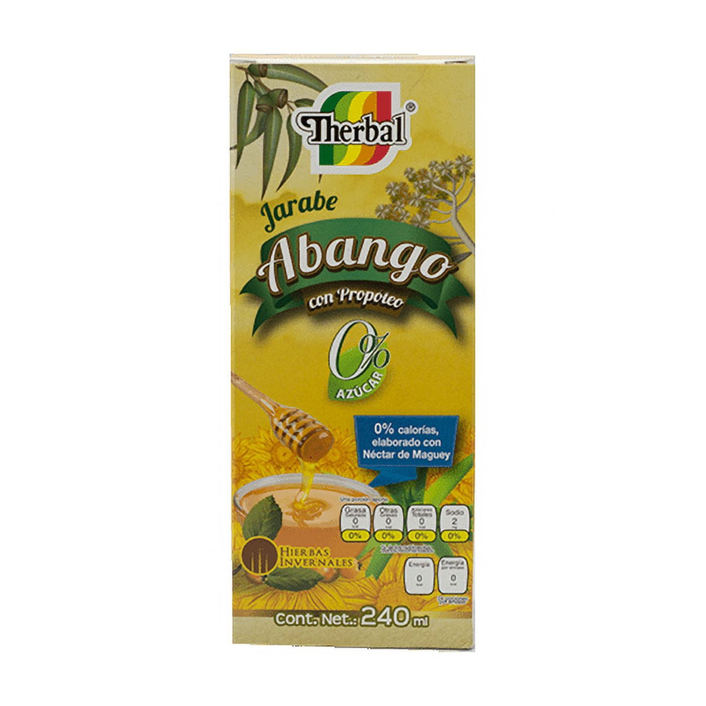 Jarabe de Abango con Propoleo Sin Azucar Therbal 240 ml | Walmart en línea