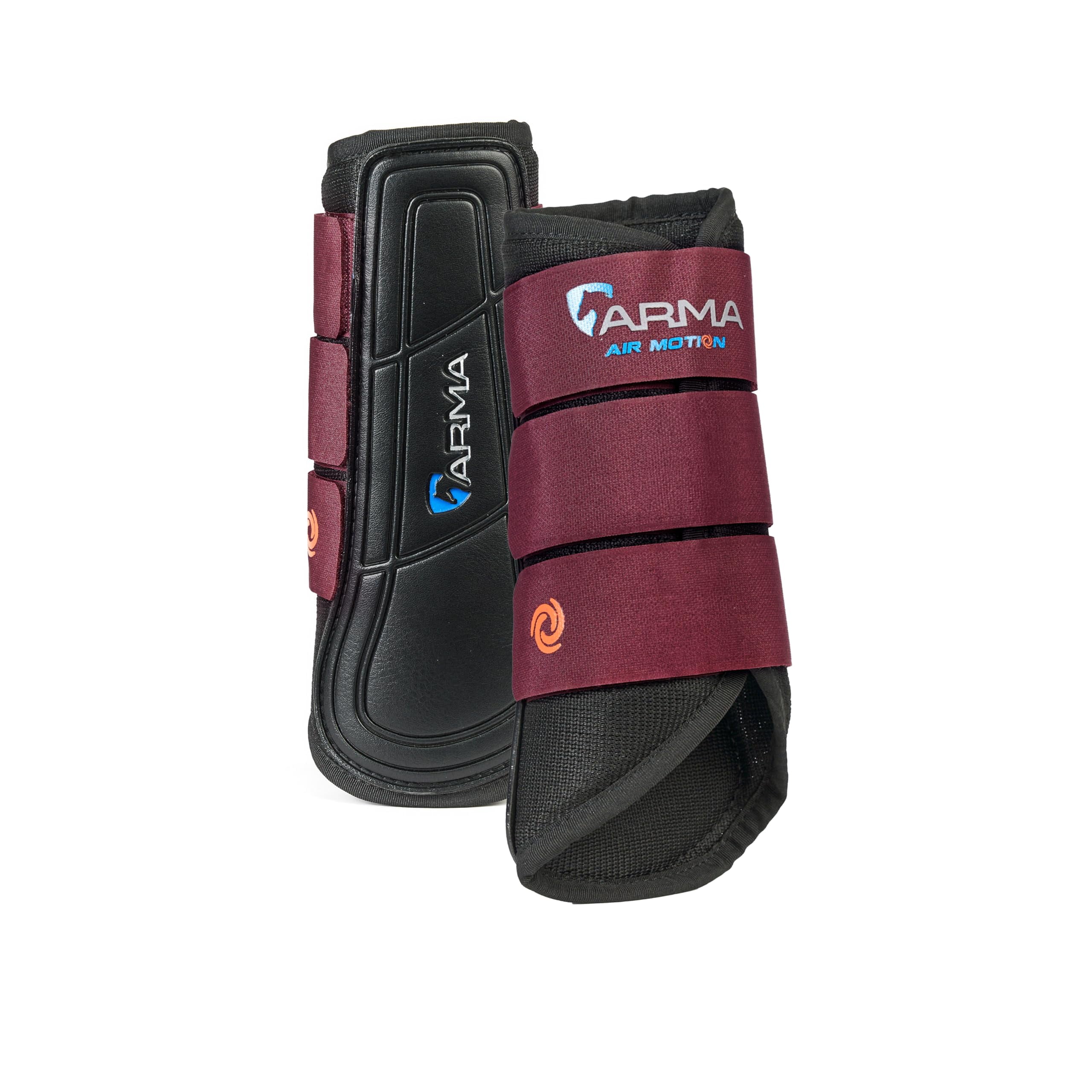 Botas para cepillar caballos Shires ARMA Air Motion Black Cherry Cob ...