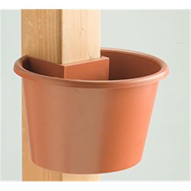 My Gaden Post SPT Small Planter Terracotta for 4x4 Lumber Wooden Post ...
