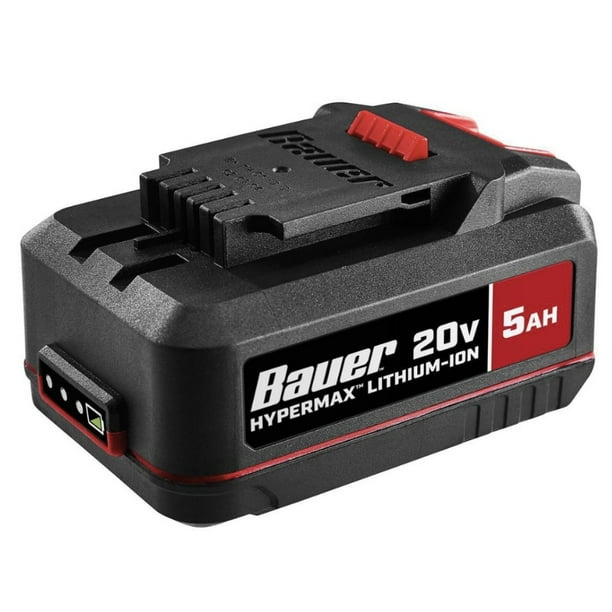 BAUER 20V 5 Ah High-Capacity Lithium-Ion Battery - Walmart.com