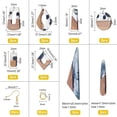 DIY Earring Making Kit Including Resin Walnut Wood Pendants Iron ...