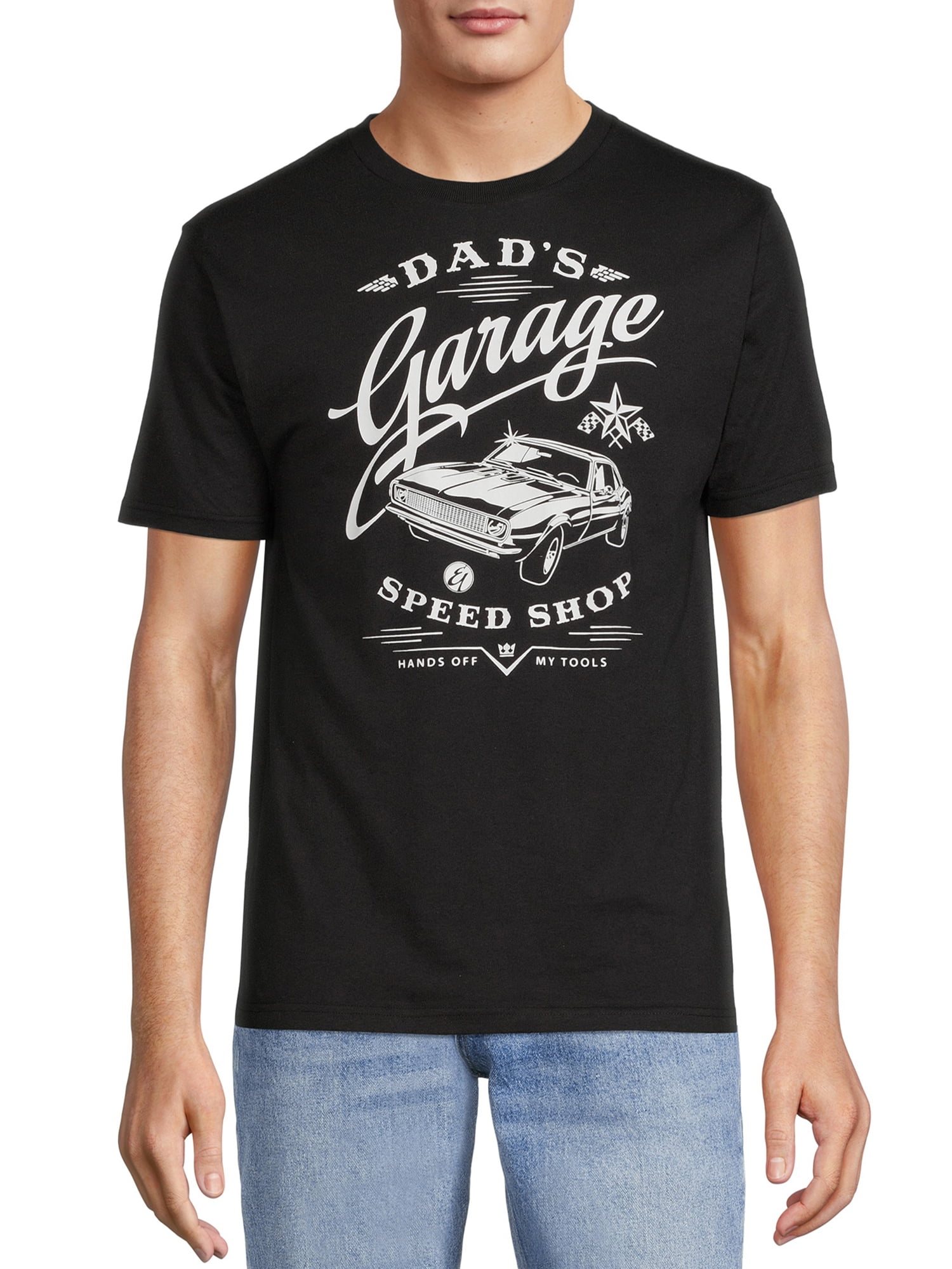 Father's Day Dad Men's & Big Men's Garage Speed Shop Graphic Tee ...