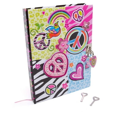 Hot Focus Unicorn Secret Diary with Lock 7 Rainbow Theme Journal ...