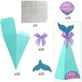 20 Pcs Mermaid Gift Boxes, Gift Wedding Party Candy Sweet Treat Bags ...