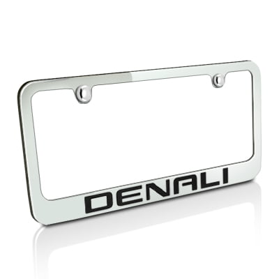 GMC Denali Chrome Metal License Plate Frame - Walmart.com - Walmart.com