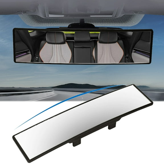 Goodyear 17" Universal Wide Angle Extended Rear View Mirror, Eliminates ...