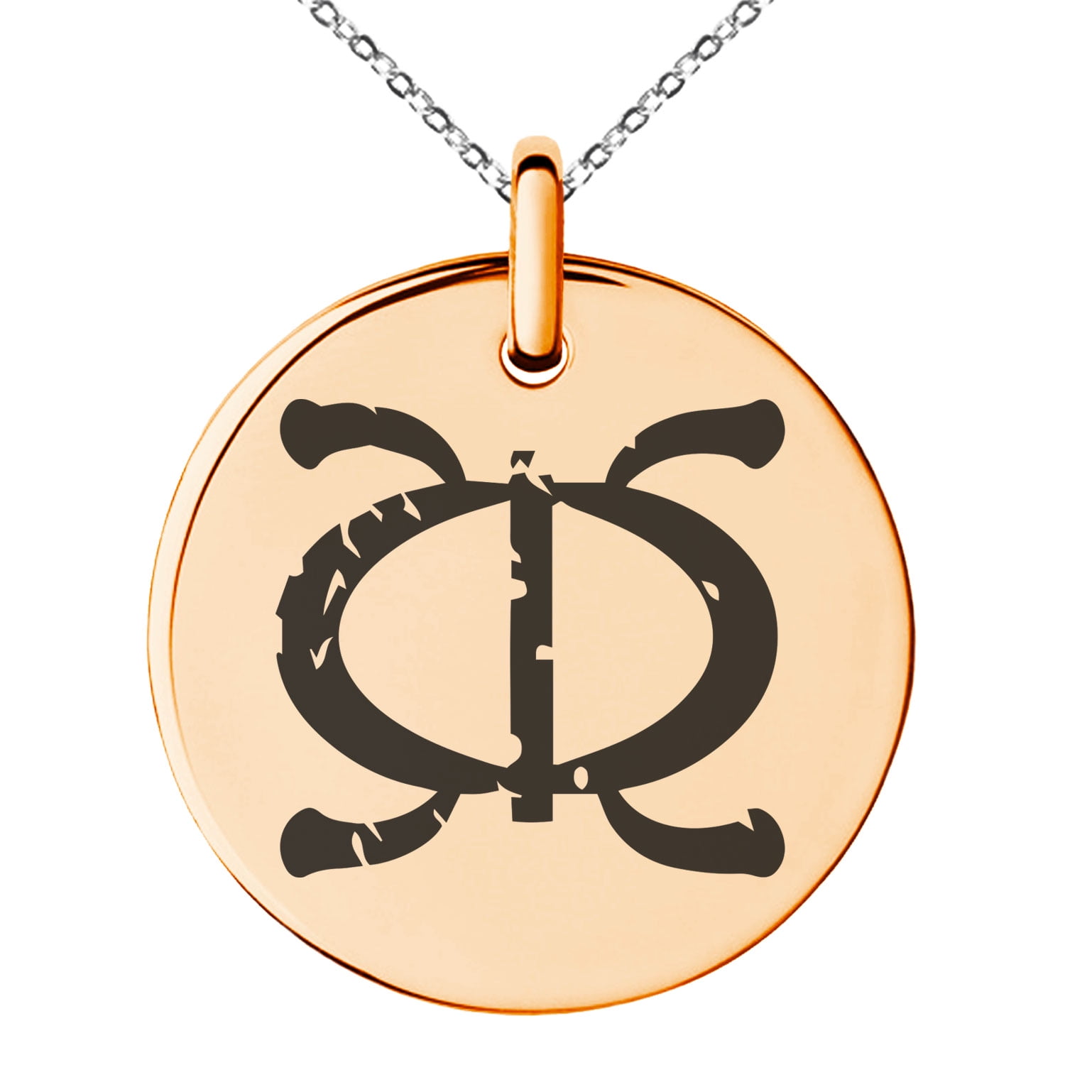 Stainless Steel Ancient Tribal Perseverance Rune Engraved Small ...