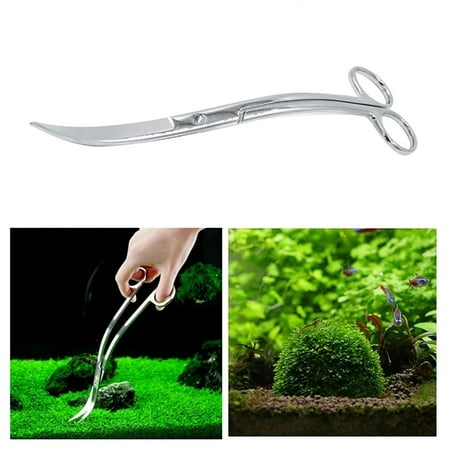 Flmtop Stainless Steel Aquati-c Plants Wave Scissors Cutter for ...