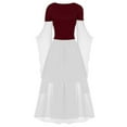 Amdwov Women Dresses Women Plus Size Cold Shoulder Sleeve Lace Up