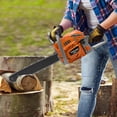 58CC 2-Stroke Petrol Gasoline Chain Saw 20" Chainsaw for Wood Cutting ...