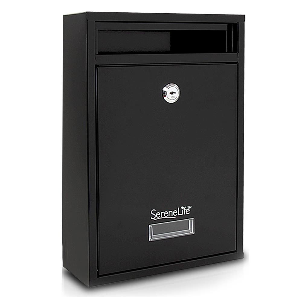 SereneLife SLMAB29 - Indoor/Outdoor Wall Mount Locking Mailbox ...