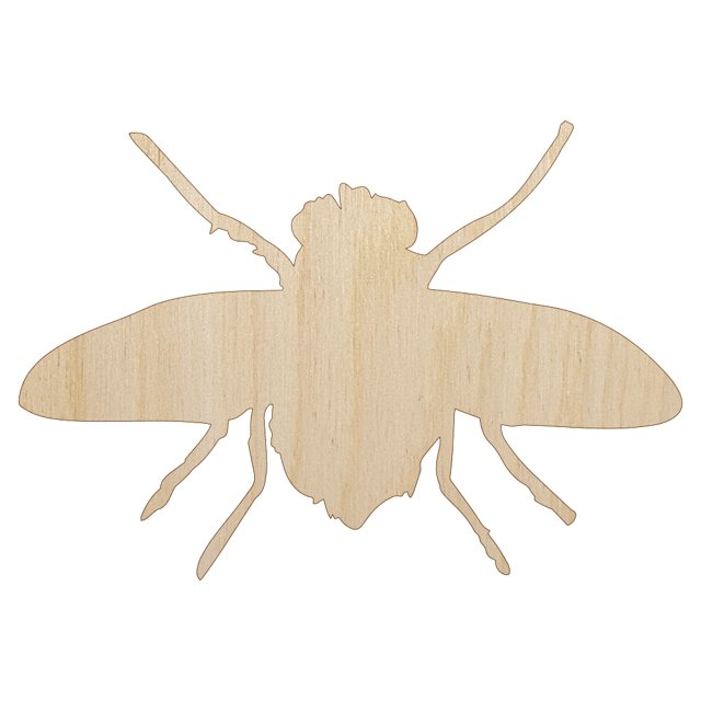 Fly Insect Sketch Wood Shape Unfinished Piece Cutout Craft DIY Projects ...