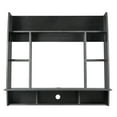 Zimtown Wall Mounted Floating Computer Desk with Storage Shelf ... Zimtown Wall Mounted Floating Computer Desk with Storage Shelf ...