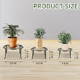 3 Pack Metal Plant Stand for Outdoor Indoor Heavy Duty Flower Pot ...