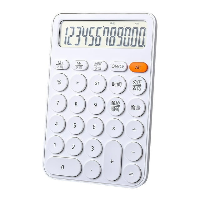 12 Digit Electronic Calculator Large Screen Desktop Calculator Home ...