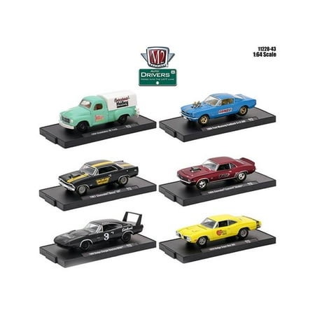 M2 Machines Drivers 6 Cars Set Release 43 in Blister Pack 1-64 Diecast ...