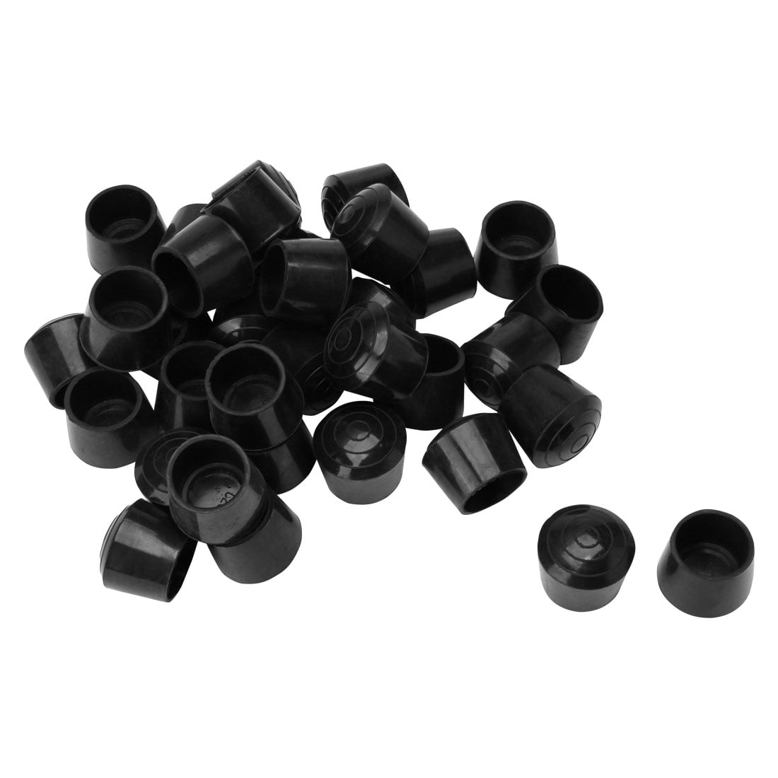 Rubber Leg Cap End Tip Furniture Feet Protector 25mm 1" Inner Dia 34pcs ...