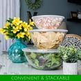 Disposable 48 Ounce Round Crystal Clear Plastic Serving Bowls With Lids ...