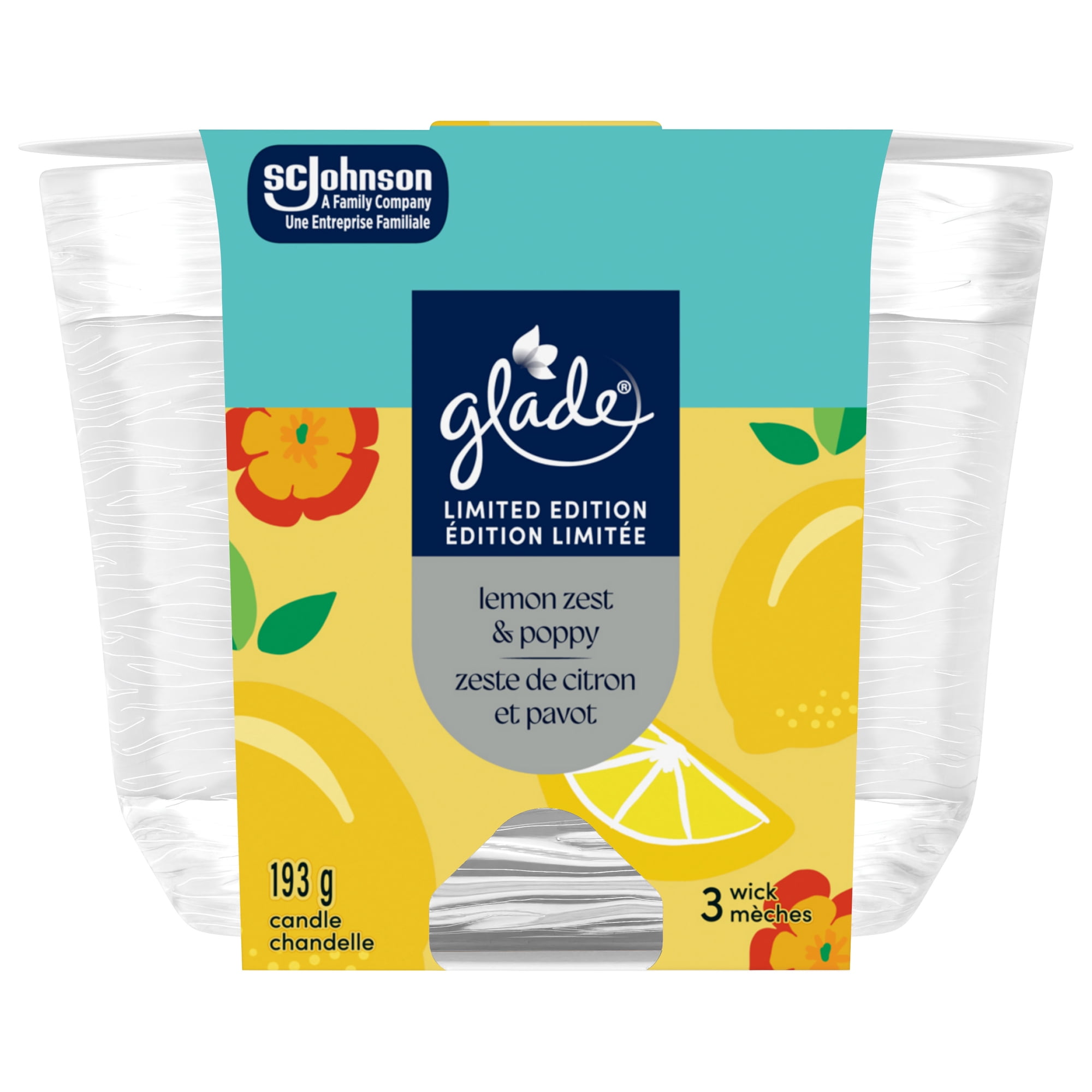 Click here for Glade Scented 3-Wick Candle Air Freshener  Lemon Z... prices