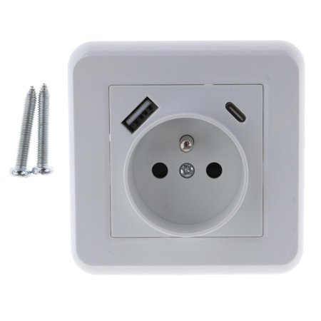 Destyer 1/2/3/5 Wall Mounted Socket Square Panel European Used Socket ...