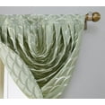 Sun Zero Atticus Metallic Jacquard Lined Rod Pocket Curtain Valance ...