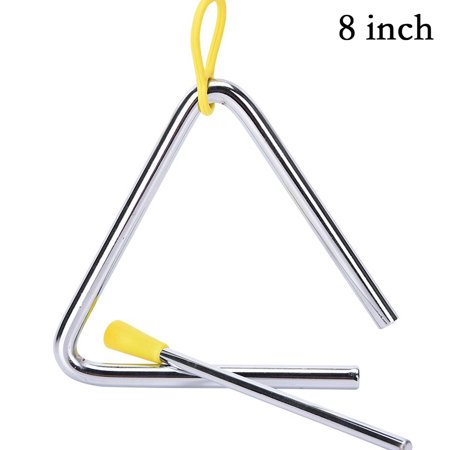 5/6/7/8 Inch Triangle Orff Instrument Band Percussion Musical Triangolo ...