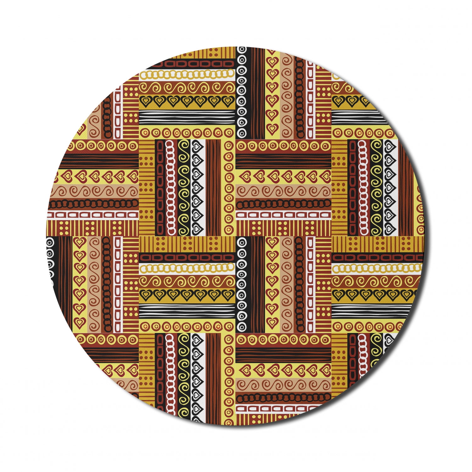 Ethnic Mouse Pad for Computers, Traditional Oriental Motifs with Colors ...