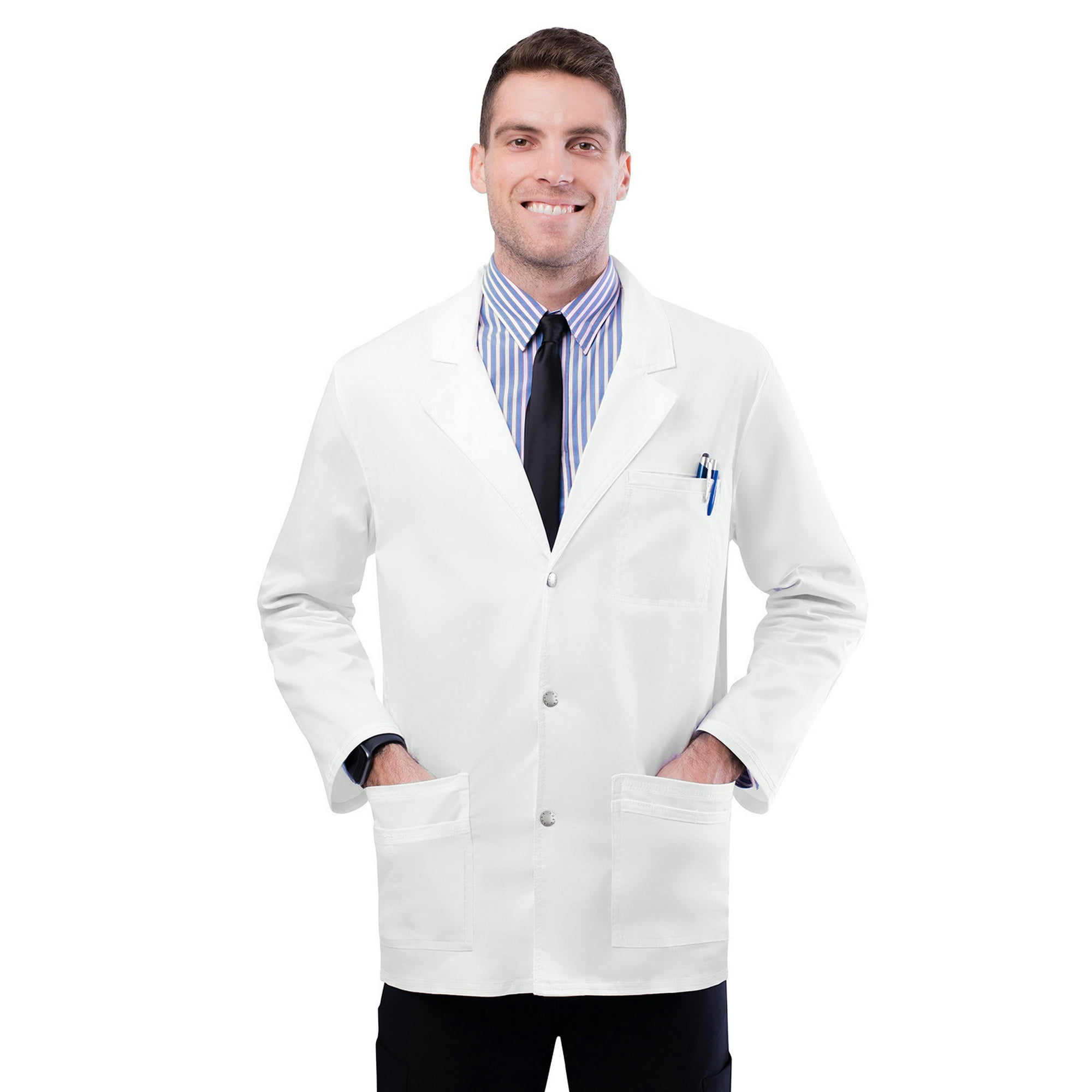 Click here for Adar Universal Stretch Lab Coat For Men - 31 Snap... prices