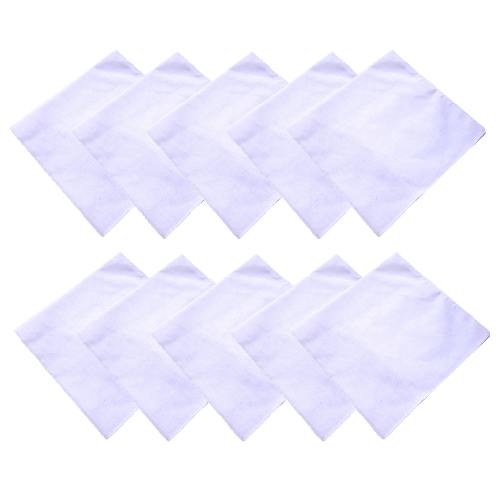 Linyer 1 Set Handkerchief Pure White Clothing Accessory Hand Towels ...