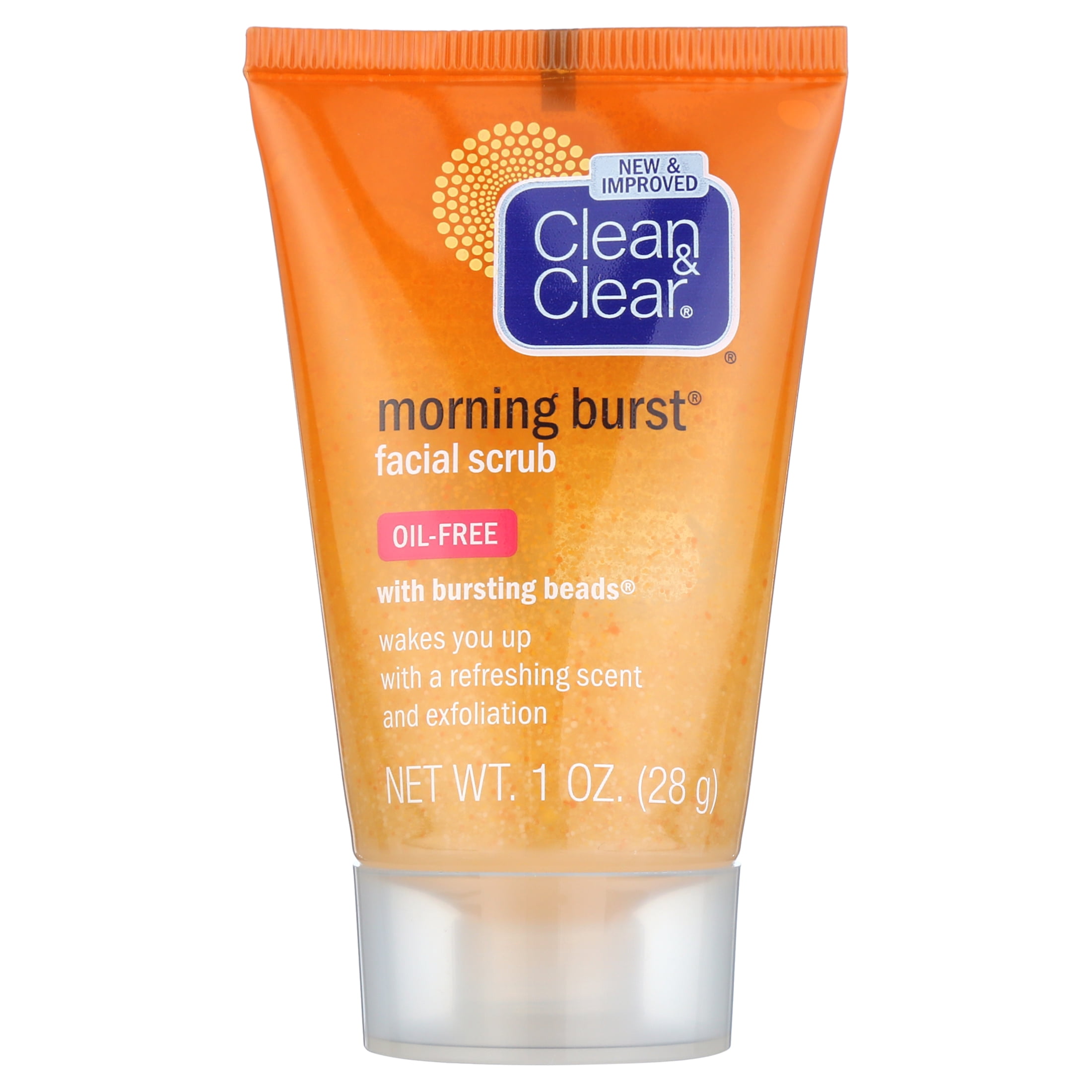 CLEAN & CLEAR Morning Burst Facial Scrub, Original 1 oz (Pack of 6 ...