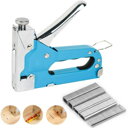Staple Gun 3 in 1 Manual Nail Gun, Light Duty Heavy Duty Stapler with ...