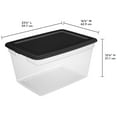 Sterilite 14.5-Gallon (58-Quart) Storage Box - Walmart.com