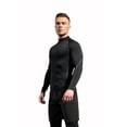 LANBAOSI 3 Pack Mens Mock Turtleneck Long Sleeve Compression Shirts ...