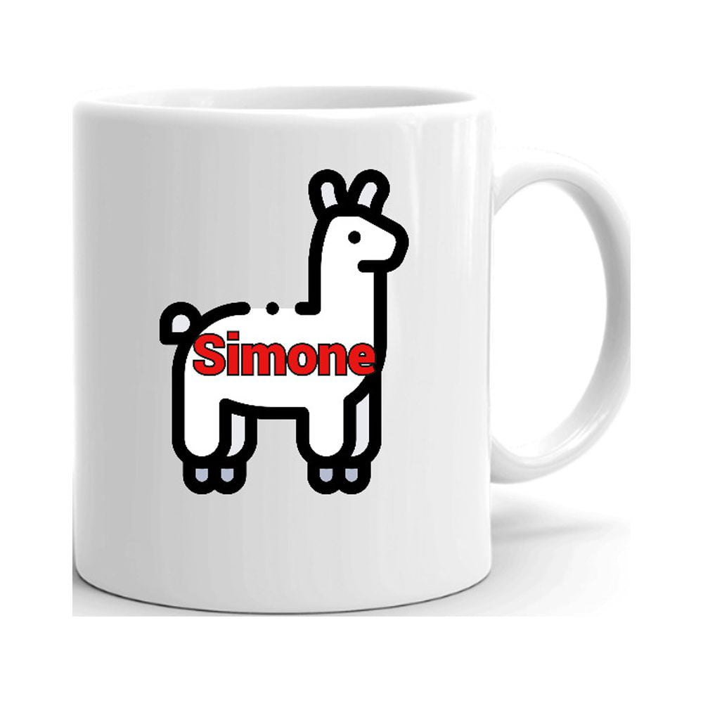 Llama Simone Ceramic Dishwasher And Microwave Safe Mug - Walmart.com