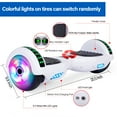 "SISIGAD 6.5"" Self Balancing Hoverboard with Bluetooth, LED Lights ...